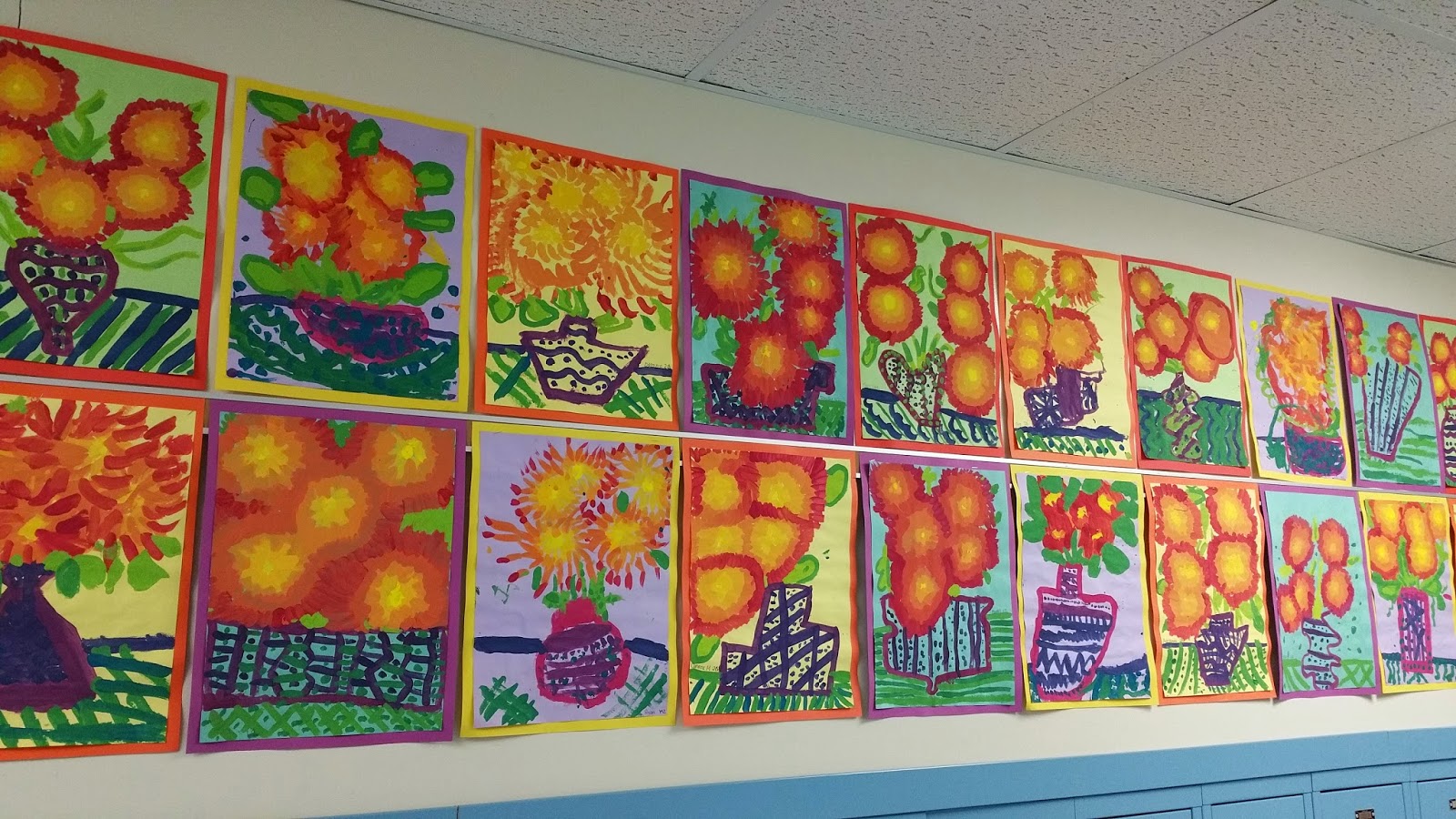 Paintbrush Rocket: 2nd Grade - Van Gogh's Flowers in Vases