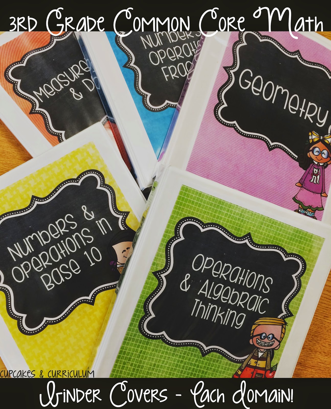 Cupcakes & Curriculum: 3rd Grade Common Core Math - Binder Covers FREE ...