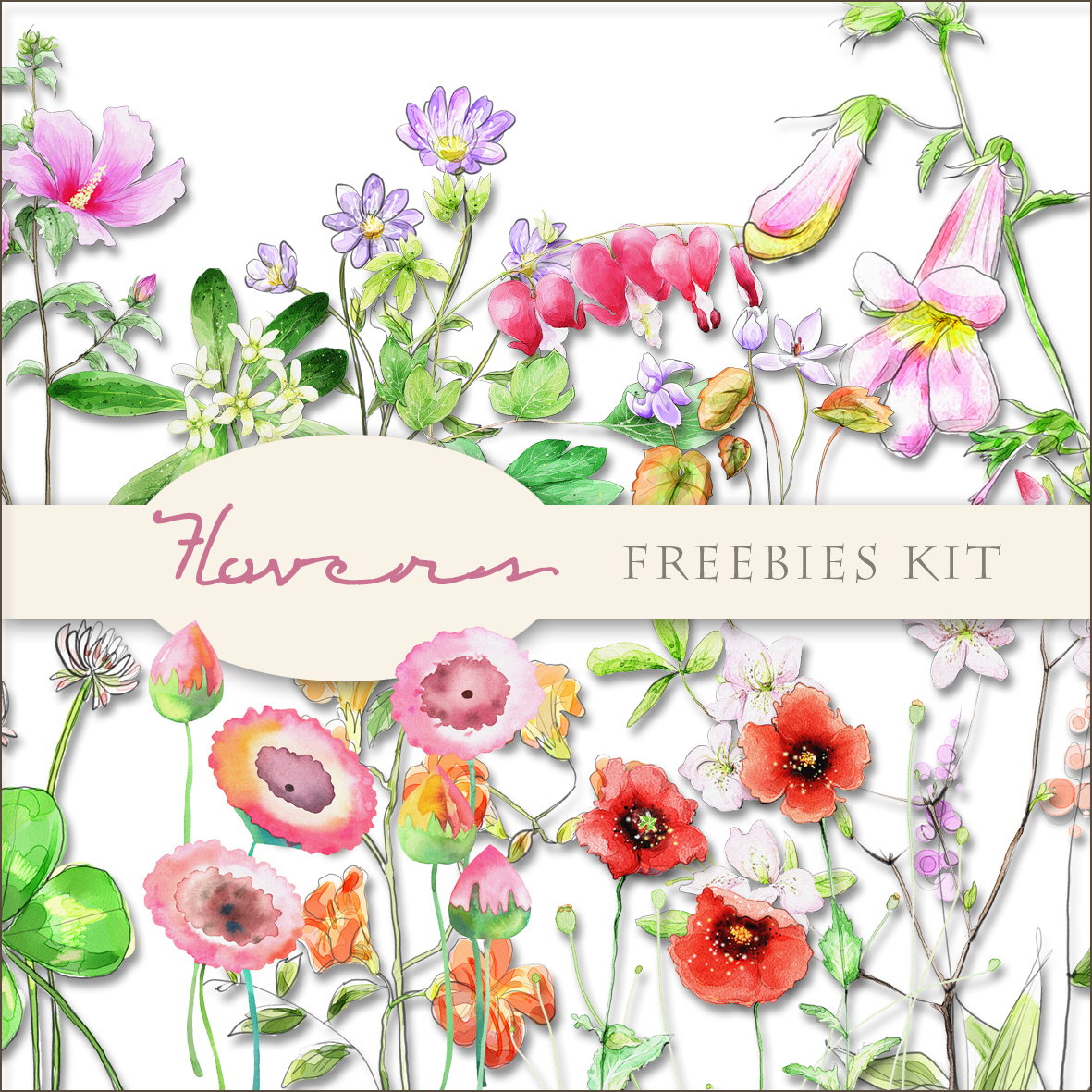 Scrap. DOT: Freebies Flowers Kit