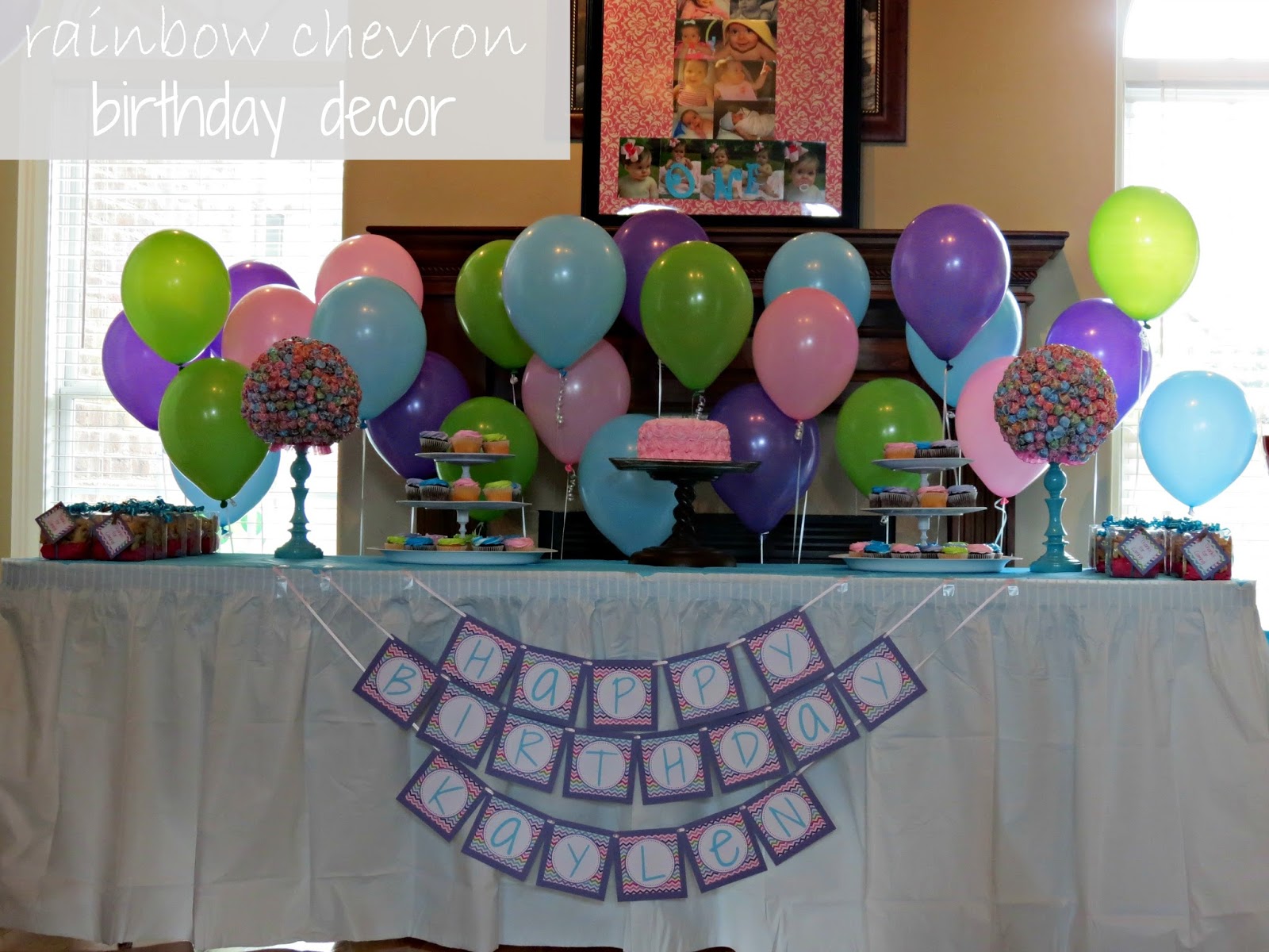 Rainbow Chevron Birthday