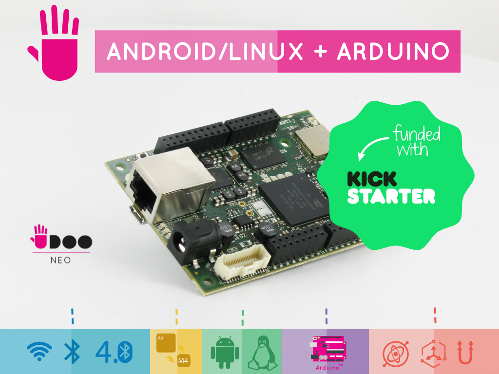 Company News in Egypt: UDOO Neo = Raspberry Pi + Arduino + Wi-Fi + BT 4.0 + Sensors gets funded ...
