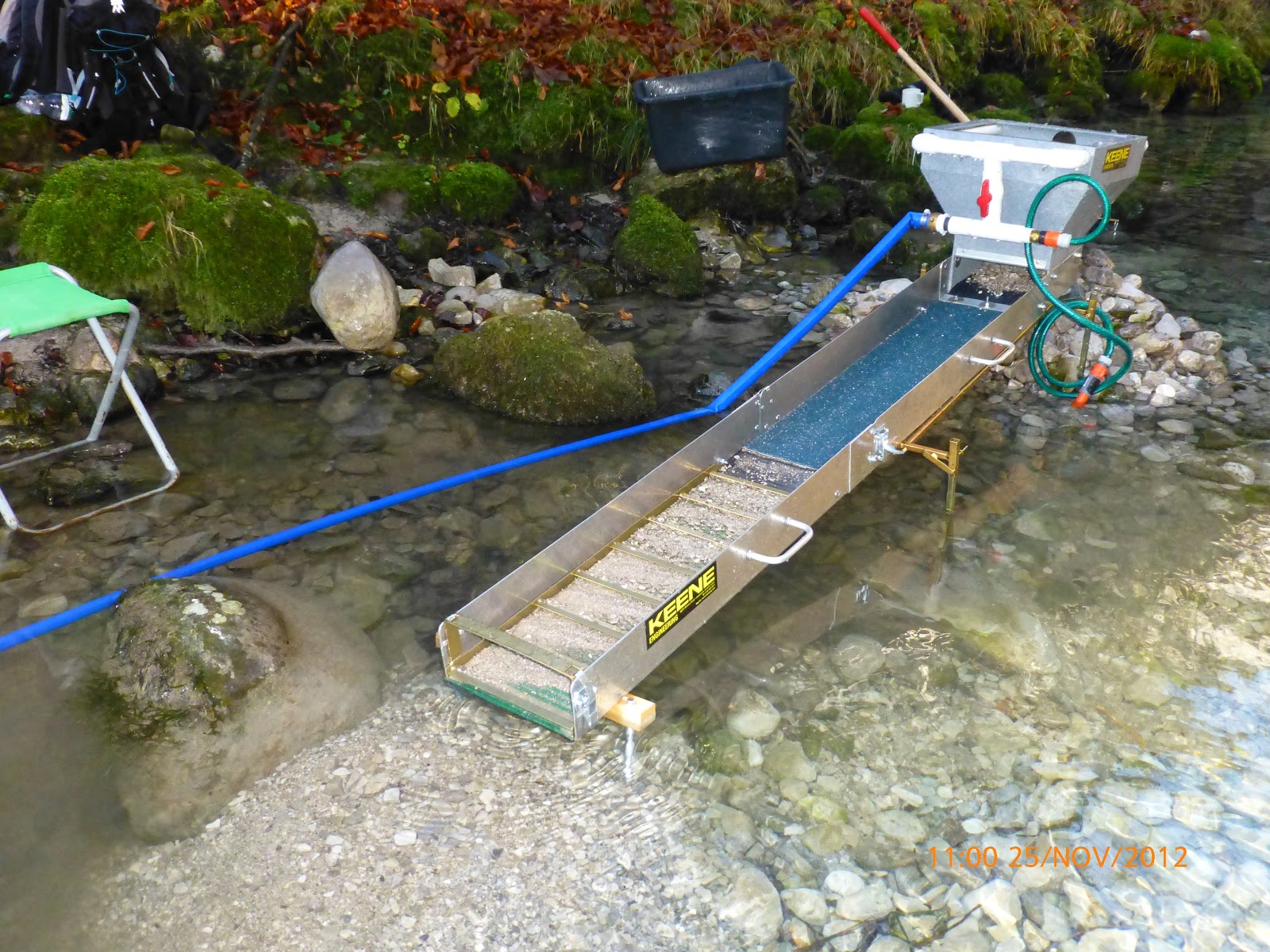 Goldwaschen in Bayern: Goldwaschen in den Alpen