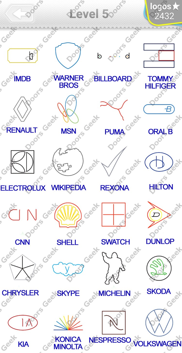 Logo Quiz Minimalist Level 5 Answers Doors Geek logo-quiz-minimalist-level-5-answers-doors-geek