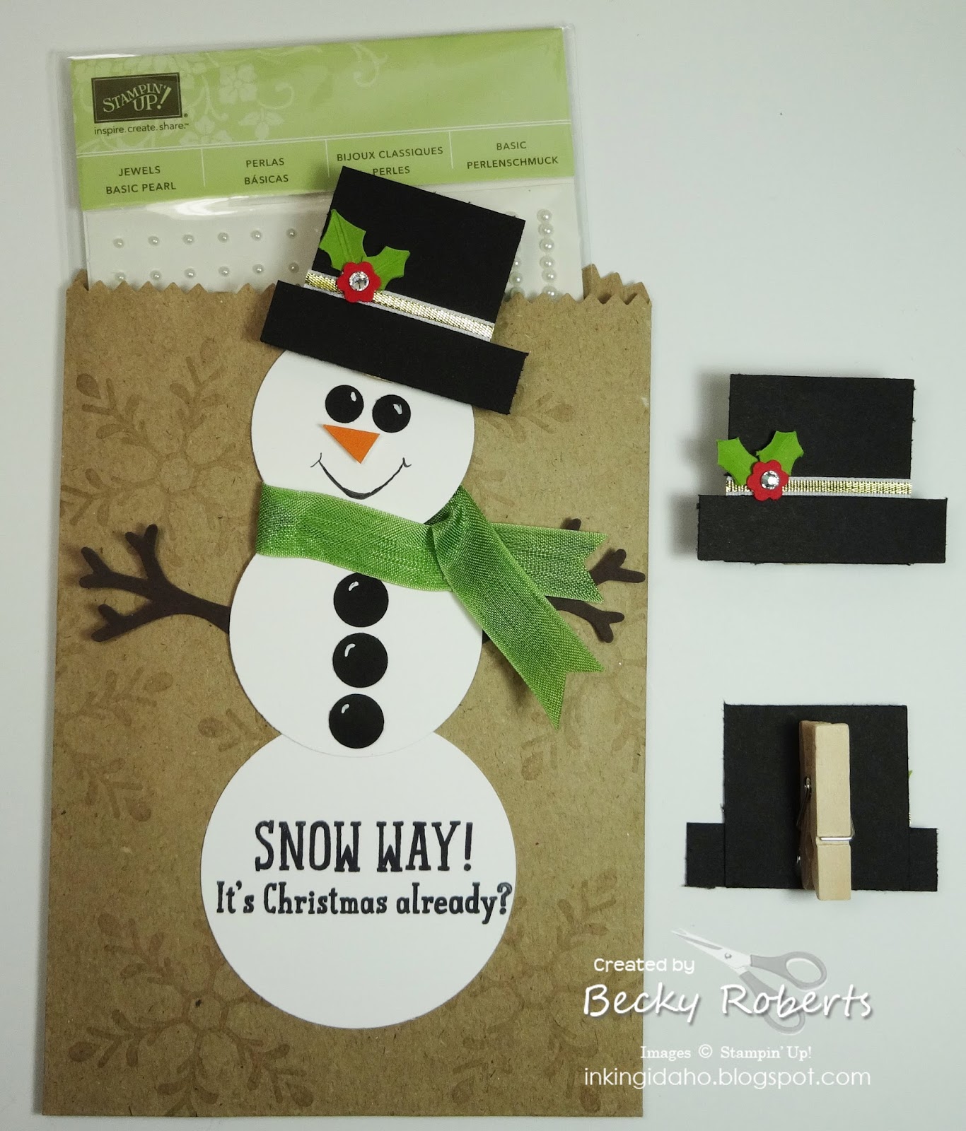 Inking Idaho: Snowman Paper Bags