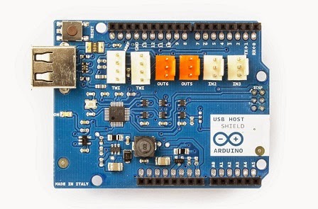 Humboldt Microcontrollers Community: New Arduino Add-Ons: USB Host Shield and In-System Programmer
