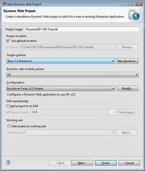 JSF 2.2 integrado con EJB 3.x con Inyección de dependencias CDI con Maven | Guias y tutoriales ...