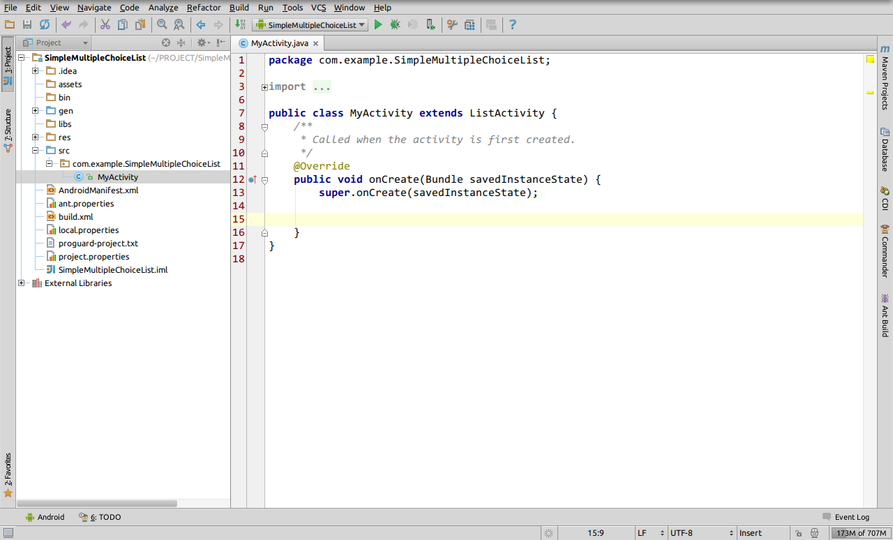 Nostra Technology: Android UI Tips & Tricks : Multiple-Choice List