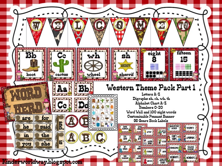 KINDERWORLD: Western Theme Classroom