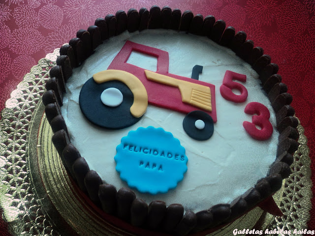 Como hacer una tarta con fondant de un tractor - Imagui