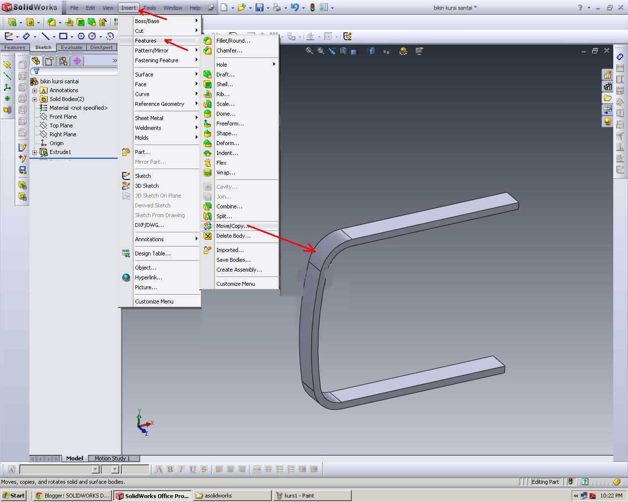 Copy an object - SOLIDWORKS simple tutorials Copy an object - SOLIDWORKS simple tutorials