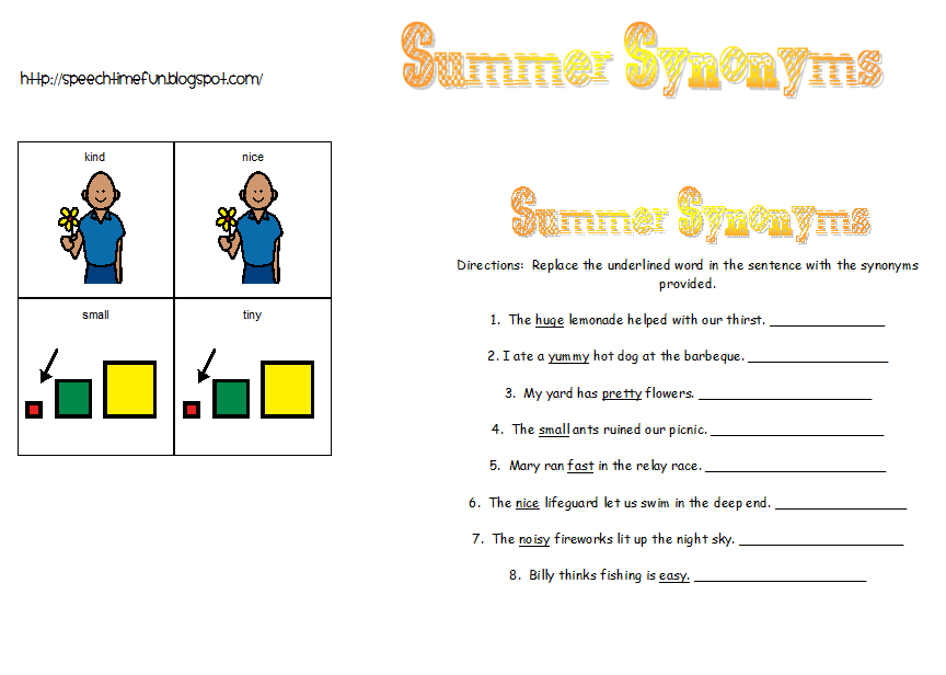 Summer Resources & Ideas for SLPs and Parents! - Speech Time Fun ...