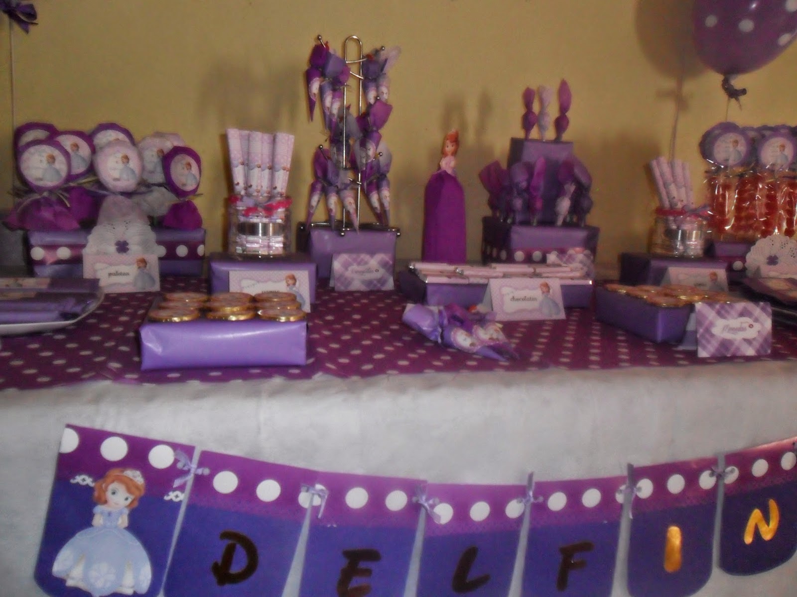 Candy bar princesa sofia - Imagui