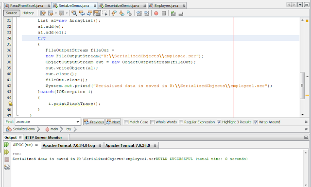 Serialize and Deserialize the object in java. | a2z java tutorials