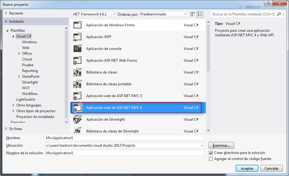Crear Proyecto ASP.NET MVC - Fase I