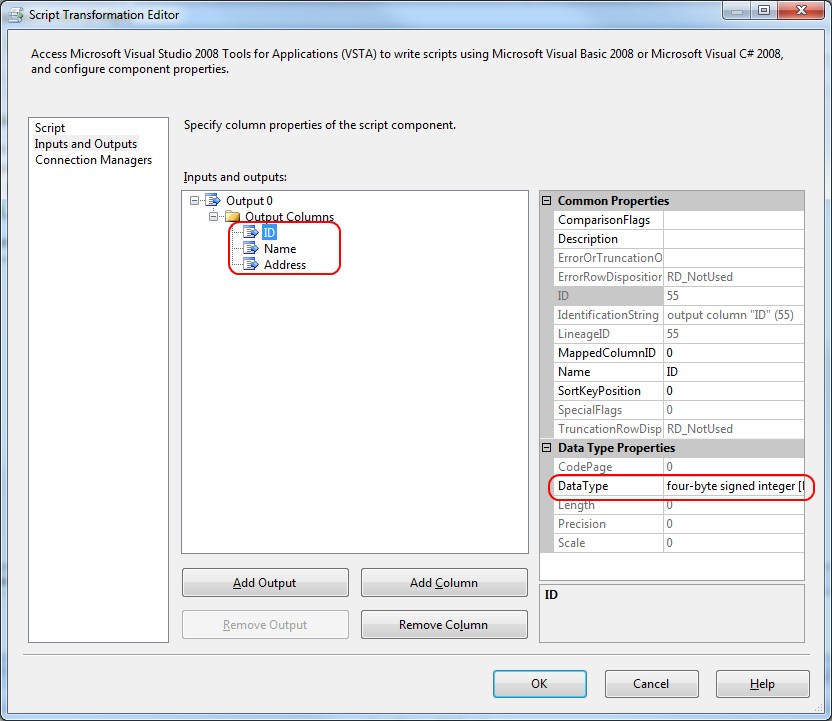 Microsoft Sql Server Integration Services: Script Component As Source 2
