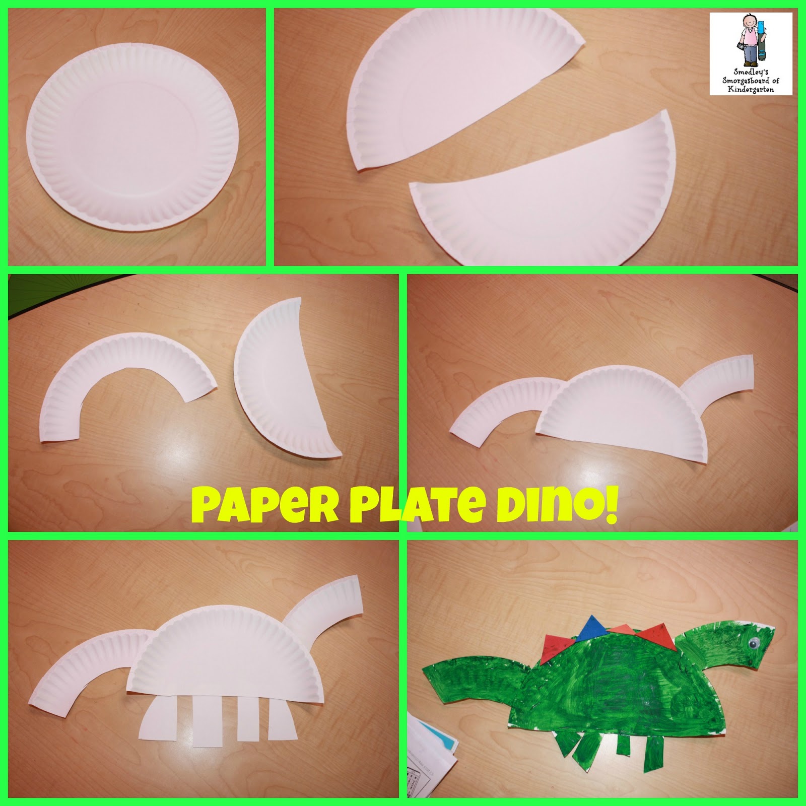 Paper Crafts: Dinosaur Paper Plate Craft