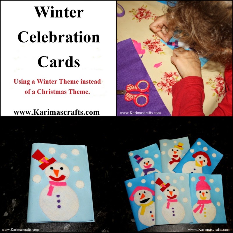 Karima's Crafts: Winter Themed Cards