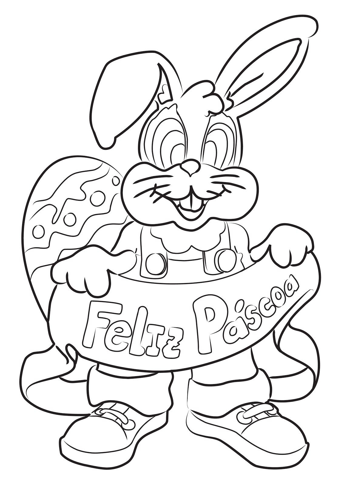 DESENHOS DE COELHO DA PÁSCOA PARA IMPRIMIR E COLORIR | coisas pra ver