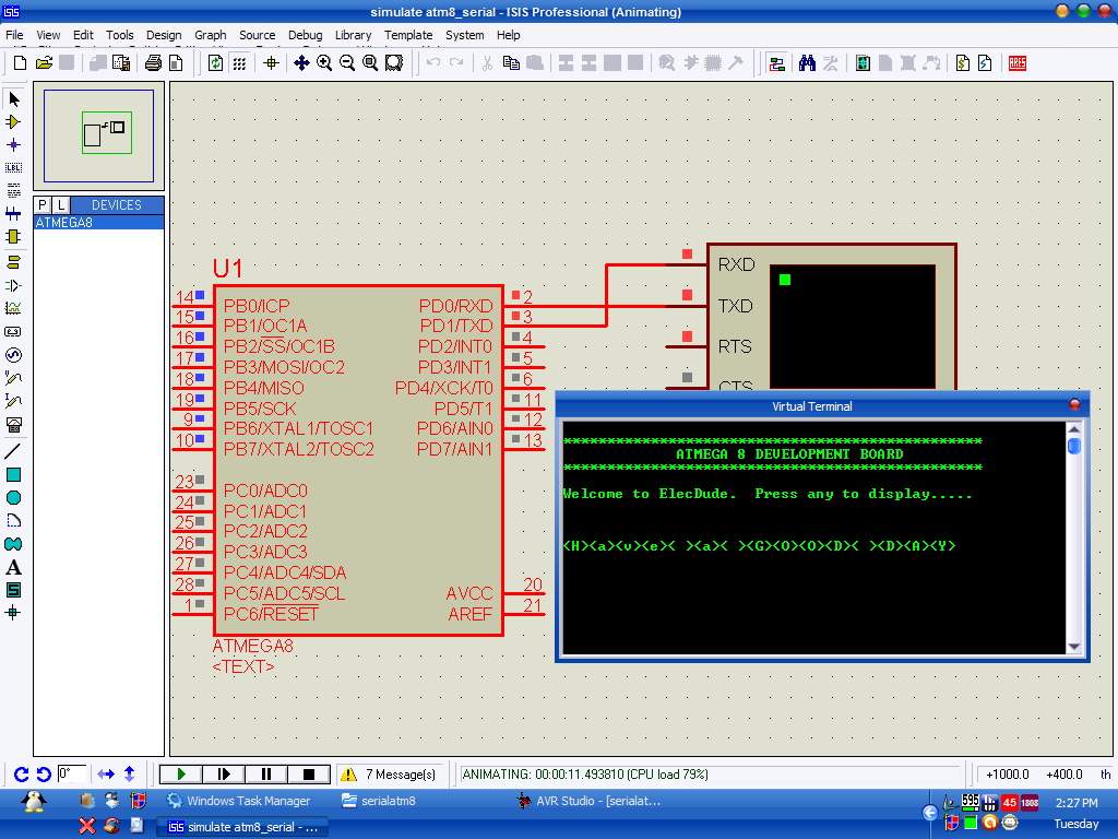 AVR SERIAL COMMUNICATION - EXAMPLE ATMEGA 8 TUTORIAL - USART HEADER ... AVR SERIAL COMMUNICATION - EXAMPLE ATMEGA 8 TUTORIAL - USART HEADER ...