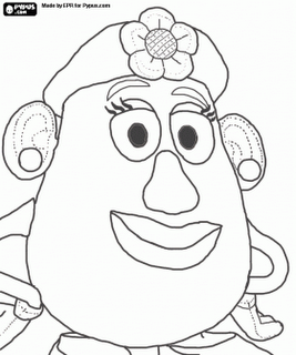 Laminas para Colorear | Coloring Pages: Mr Potato, Señor y Señora Cara ...