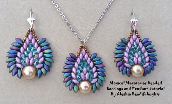Beautiful Magatama and Superduo Beaded Jewelry Tutorials / The Beading Gem