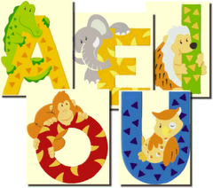 Los animales, Amigos de los Niños: Las vocales