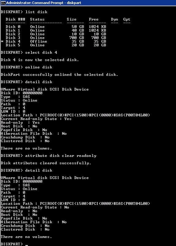sqlforge: Clear Readonly Disk Attrib sqlforge: Clear Readonly Disk Attrib