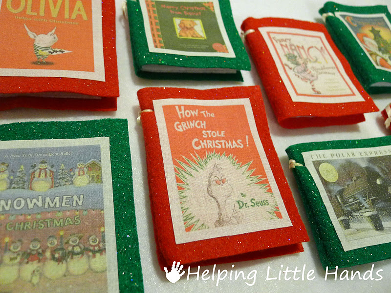 Pieces by Polly: Easy Mini-Book Christmas Ornament Tutorial