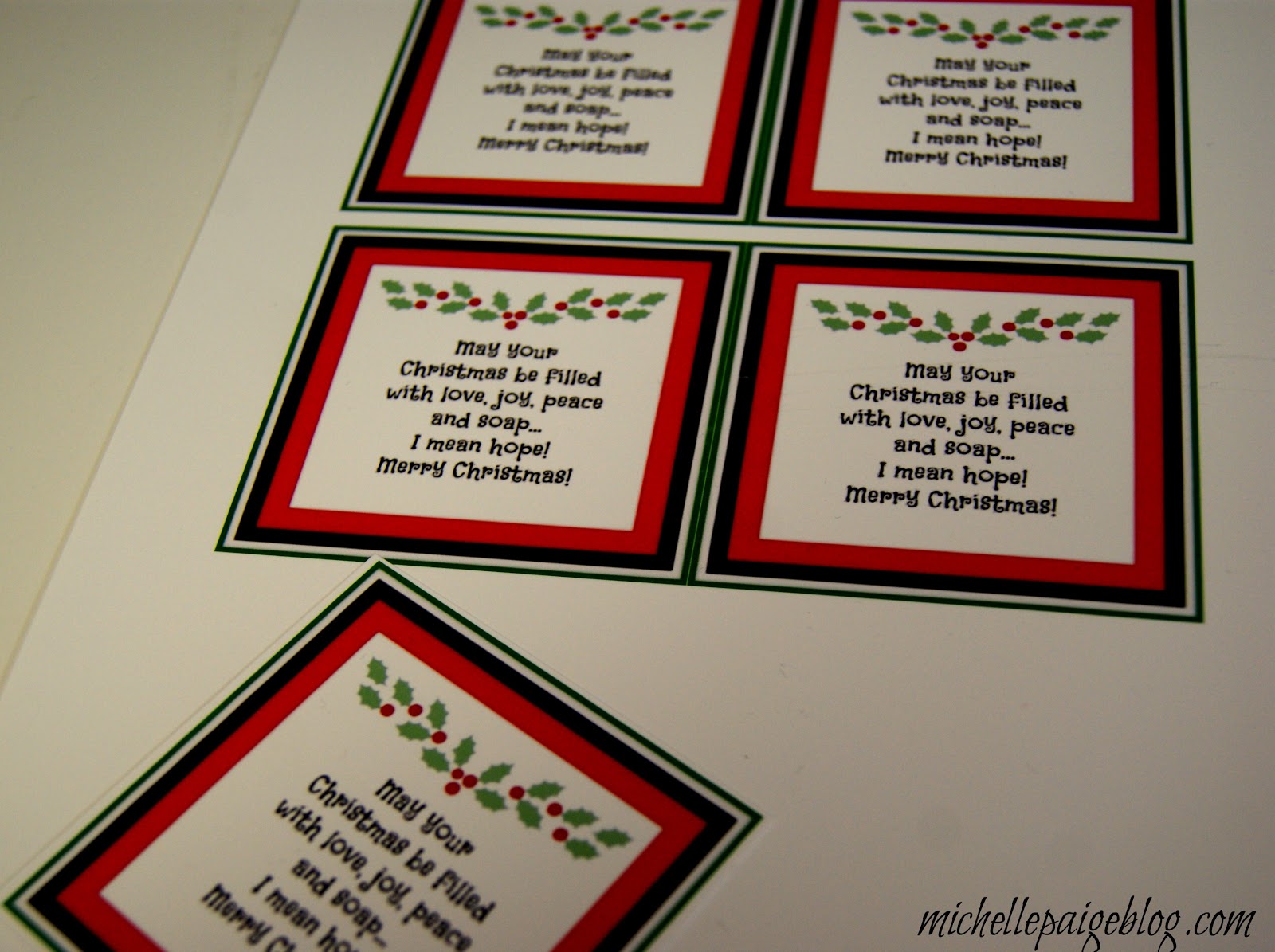 michelle paige blogs: Quick Soap Gift for Christmas michelle paige blogs: Quick Soap Gift for Christmas