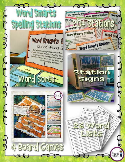Literacy Loves Company: Take the Stress out of Spelling Stations!