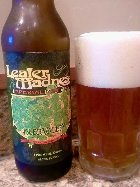 Bob's Brew and Liquor Reviews: Leafer Madness Imperial Pale Ale