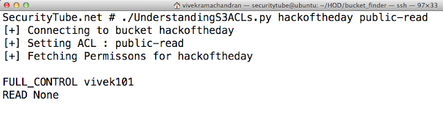 SecurityTube.net Hack of the Day: Finding Publicly Readable Files in your Amazon S3 Account