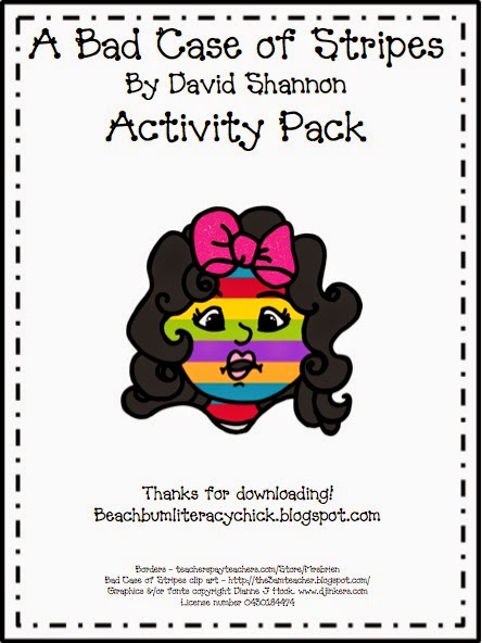 Beach Bum Literacy Chick: A Bad Case of Stripes by David Shannon