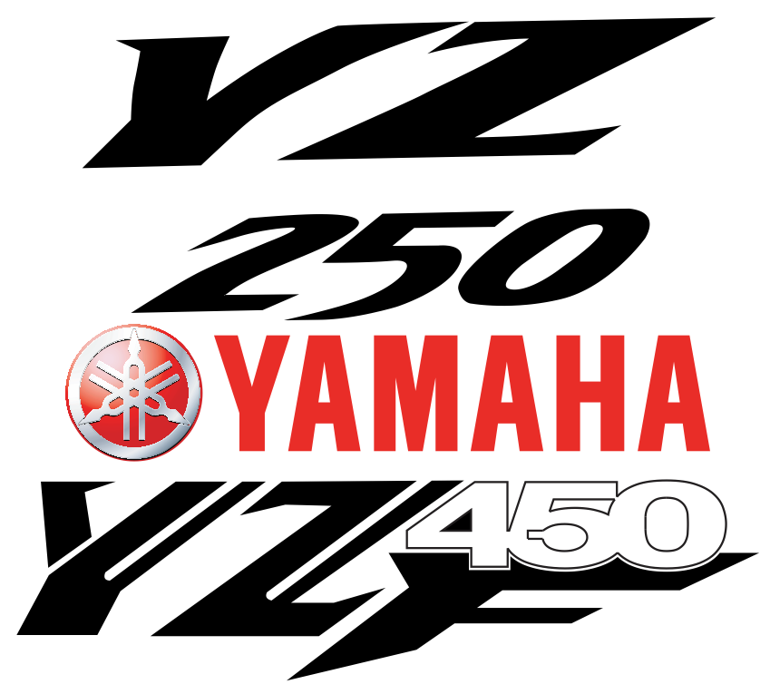 DOWNLOAD LOGO YZ250 YAMAHA YZ450 VECTOR FREE ~ Kuro Art & Design