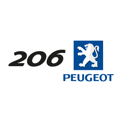 Peugeot 206 (.EPS) vector logo - Download FREE car logo vector