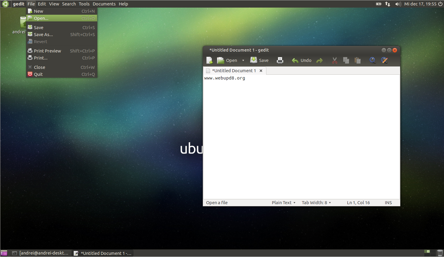 Get A Global Menu In MATE 1.8 Or 1.10 With TopMenu (PPA For Ubuntu And Linux Mint) ~ Web Upd8 ...