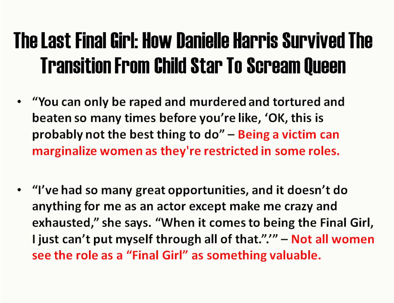 Parodies Satires The Last Final Girl Literature Fiction Psychology iresearchnet parodies-satires-the-last-final-girl-literature-fiction-psychology-iresearchnet