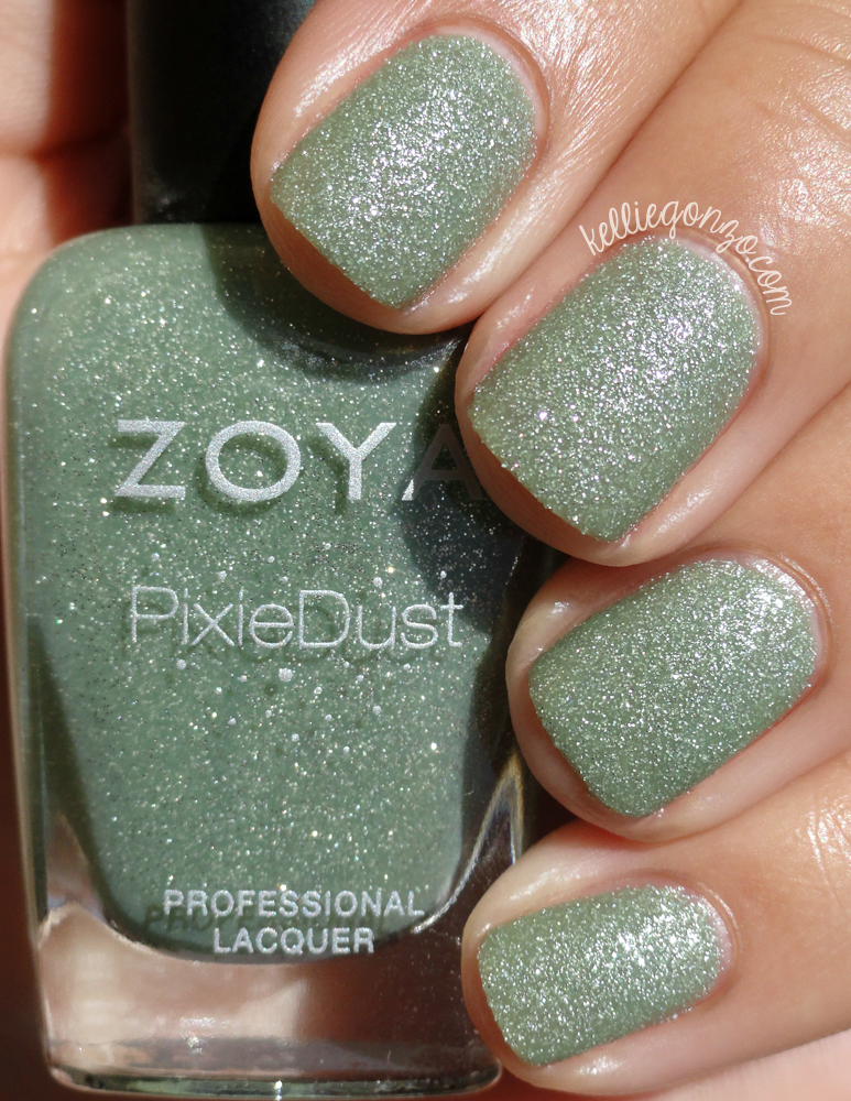 KellieGonzo: Zoya PixieDust Spring 2013 Collection Swatches & Review