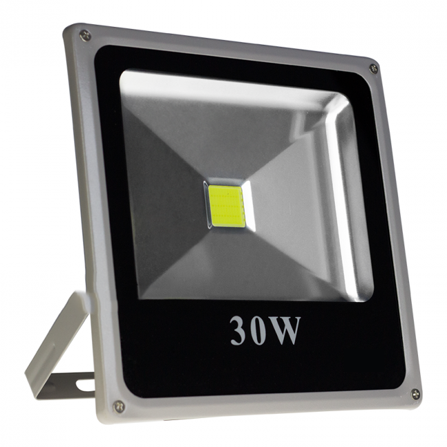 Refletor Led Holofote 30w Bivolt Prova D'água - Branco Frio