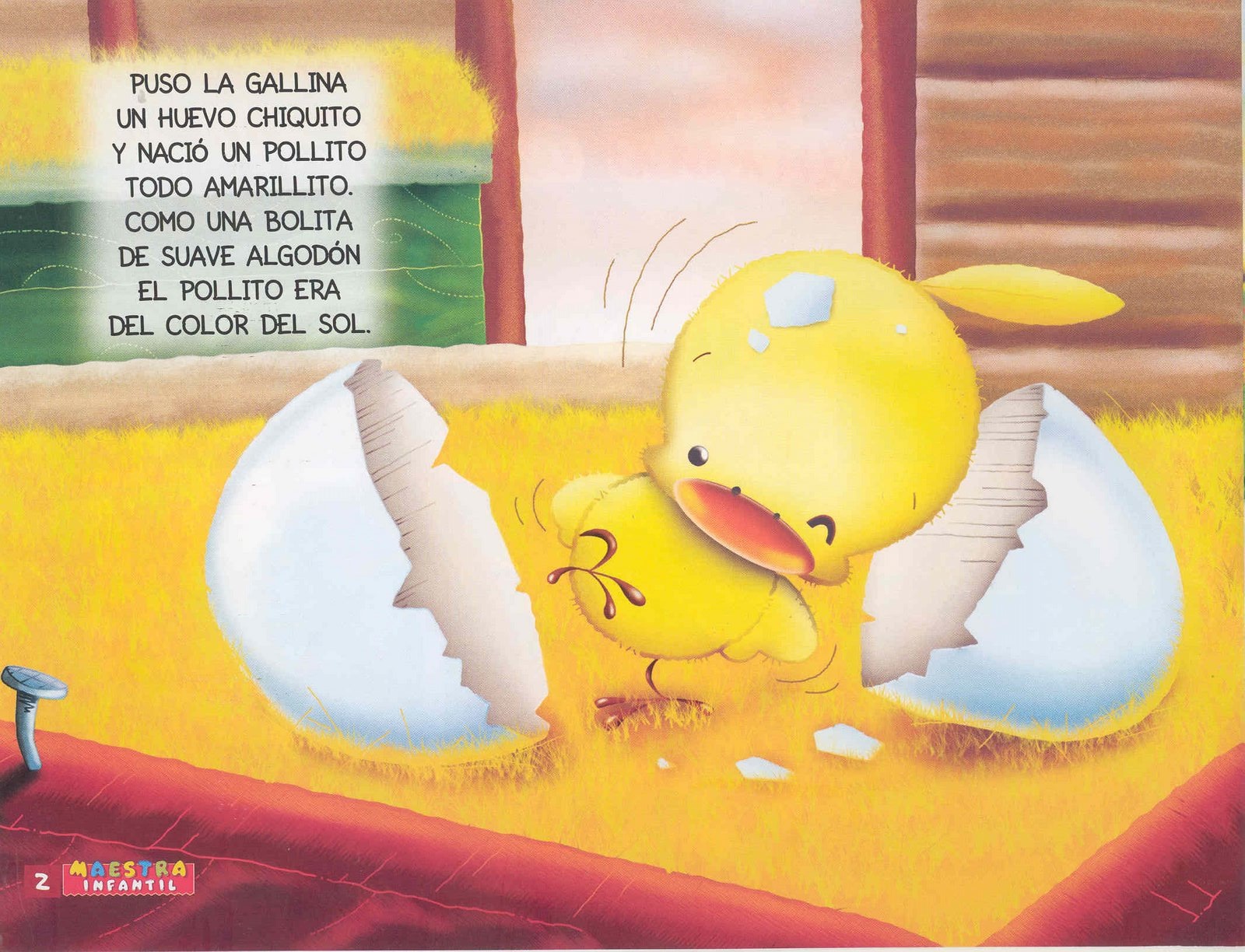 En un rincón de mi aula de Infantil: Cuento: Un pollito amarillito