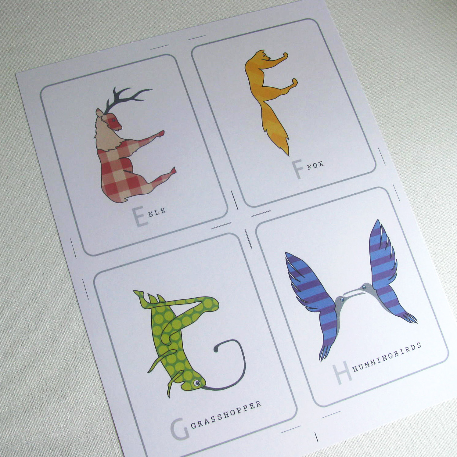 Animal baby alphabet matching - feetbad