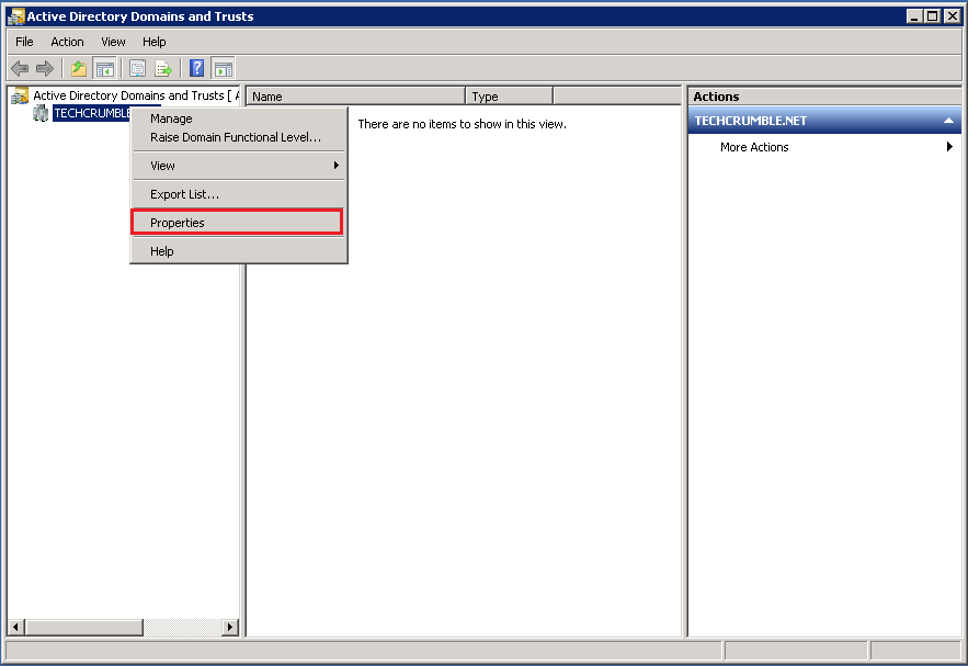 Create Windows Trust between two domains | TechCrumble