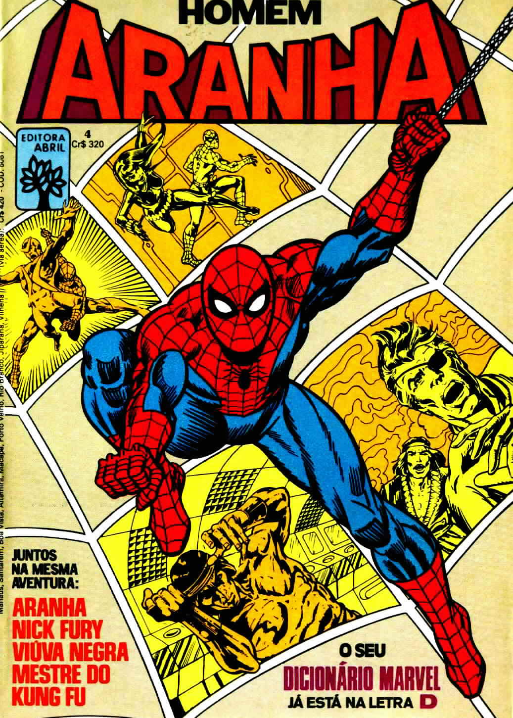Gibis Clássicos: Homem-Aranha 1ª Série - n° 4- Editora Abril
