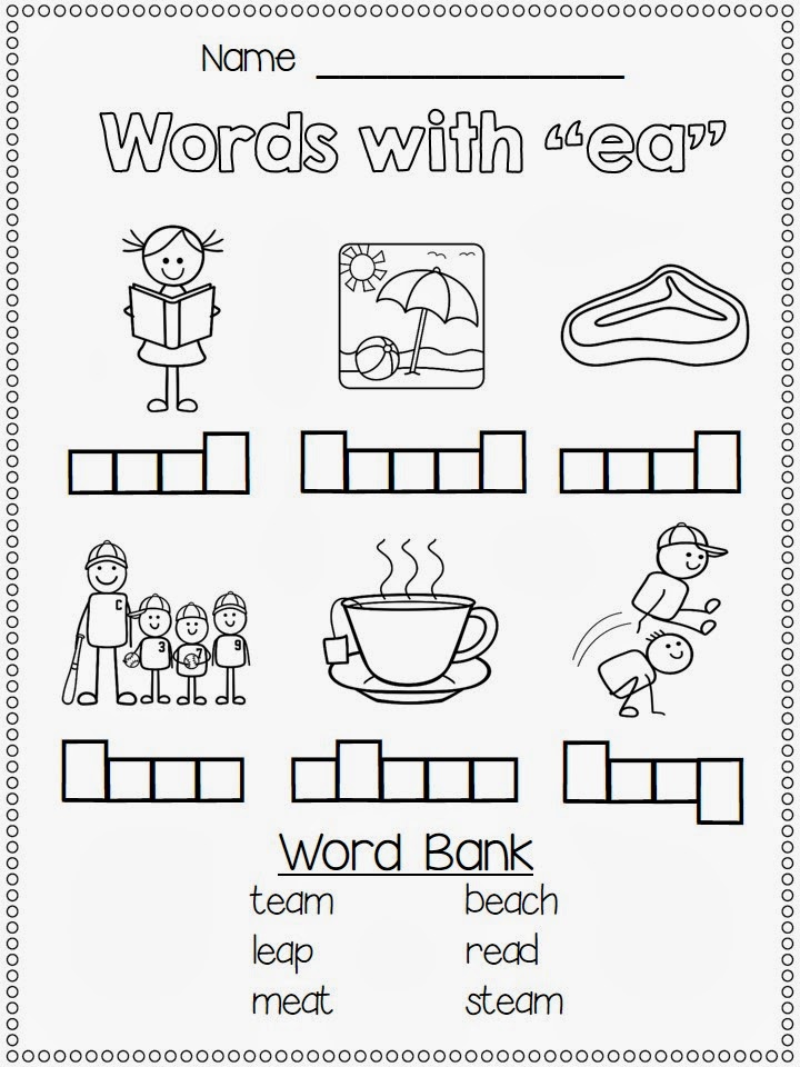 Vowel Team Worksheet - Printable Word Searches