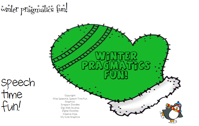 Winter Pragmatics Fun! - Speech Time Fun: Speech and Language Activities