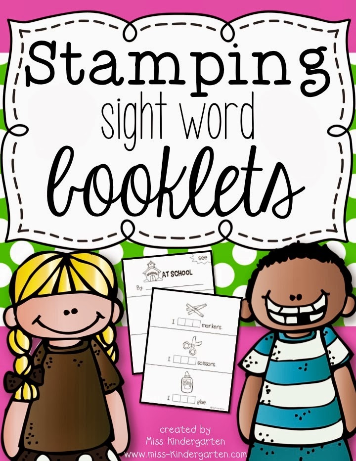 Stamping Sight Word Booklets…again 😉 - Miss Kindergarten