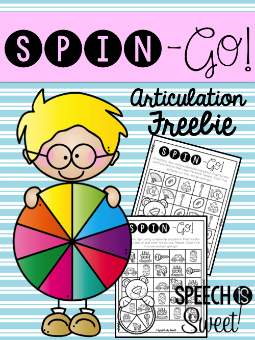 Spin-Go: Articulation Freebie! - Speech is Sweet