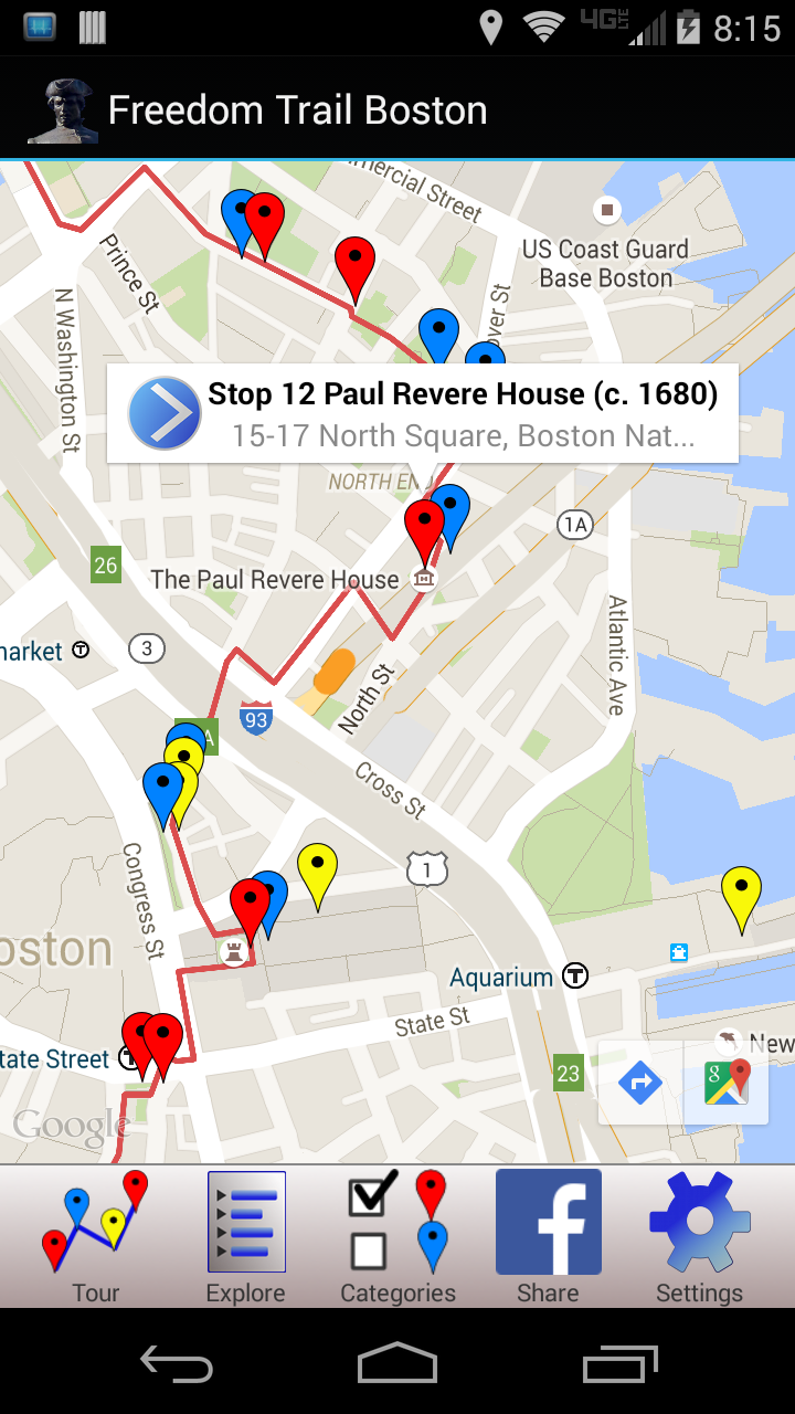 Technology Trendline: Mobile App - Freedom Trail Boston