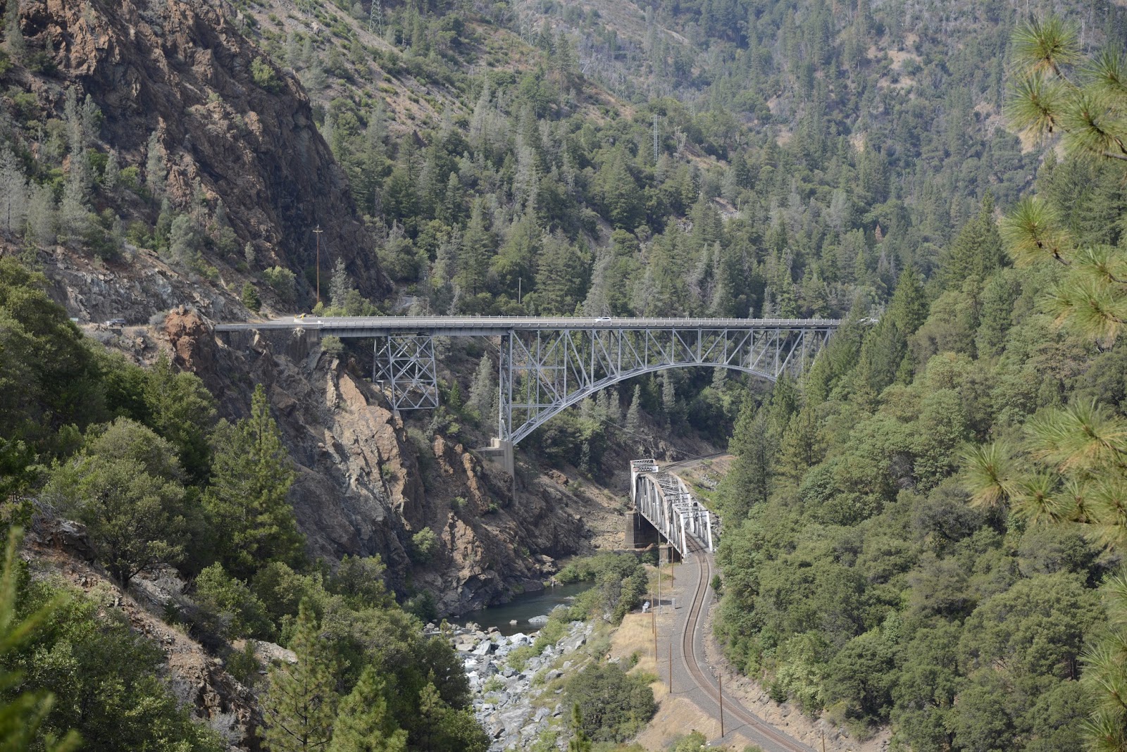 Bridge of the Week: Butte County, California Bridges: Pulga Bridges over the North Fork of the ...