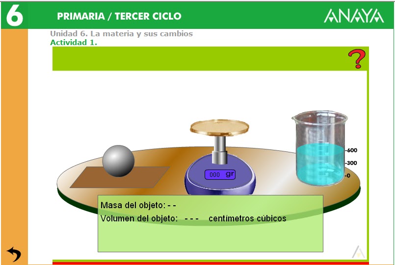 6º A: LA MATERIA Y SUS CAMBIOS: MASA, VOLUMEN Y DENSIDAD